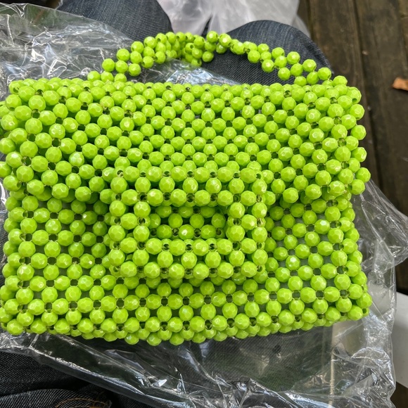 Bags | Vintage Neon Plastic Beaded Purse Great Condition Hand Bag ...